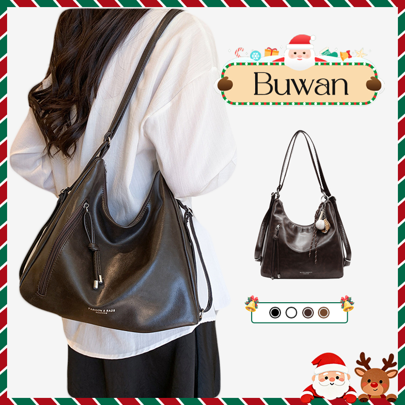 Jual Tas Bahu Wanita PU Kulit Kasual Tas Selempang Komuter Kapasitas ...