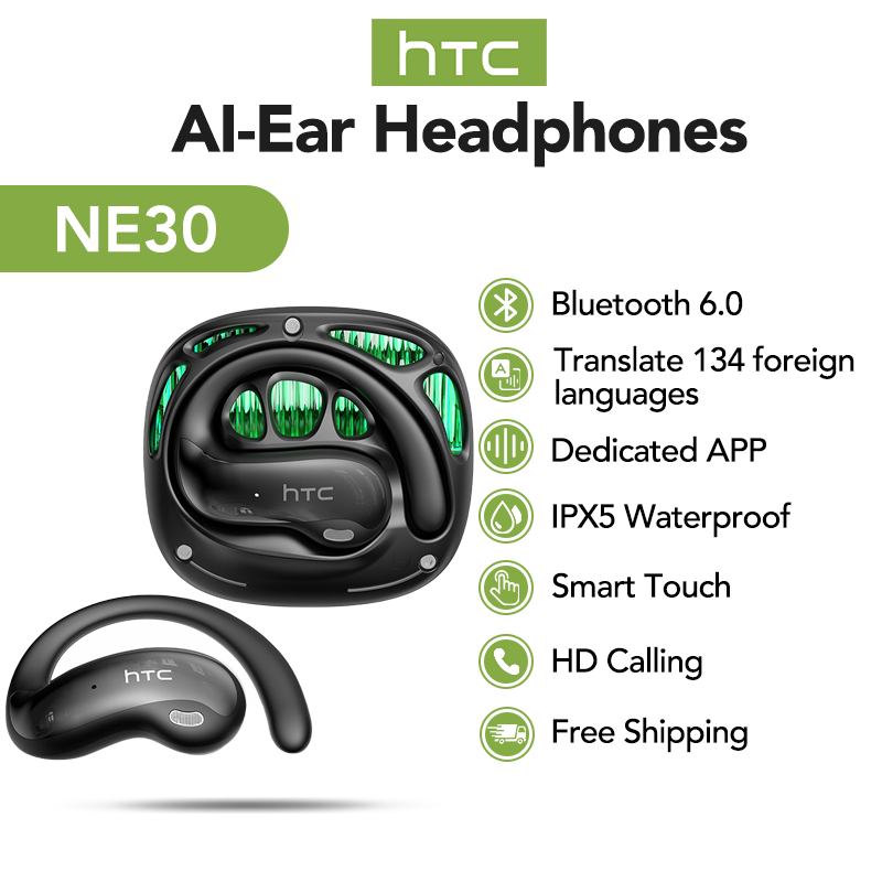 Jual HTC NE30 True Wireless Bluetooth Headset AI Wireless Gaming ...