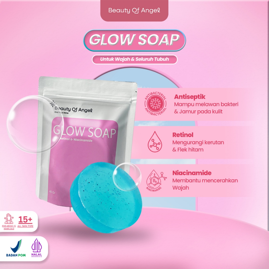 Jual 4 PCS LEBIH HEMAT Beauty of Angel Glow soap sabun retinol pencerah ...
