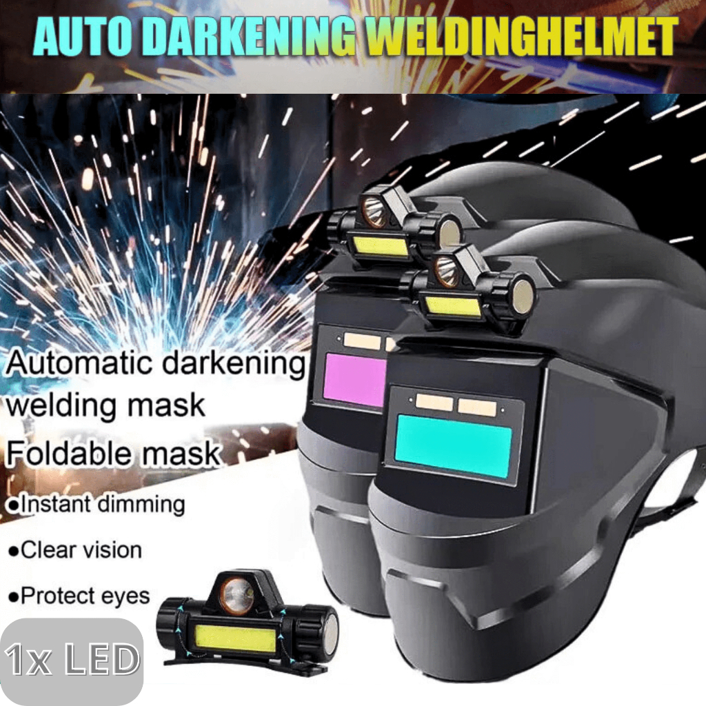 Jual HAN TaffGUARD Helm Las Otomatis Auto Gelap Terang Senter Dimming ...