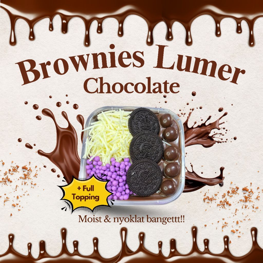 Jual Brownies Cokelat Lumer FullTopping | Shopee Indonesia
