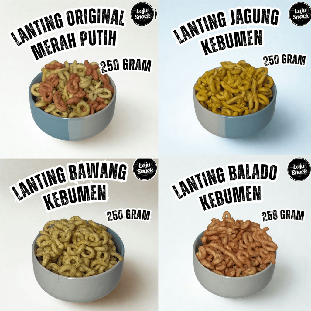 Jual PAKET 500gram Lanting Kebumen 2 rasa ( 2 bungkus 250gram ...