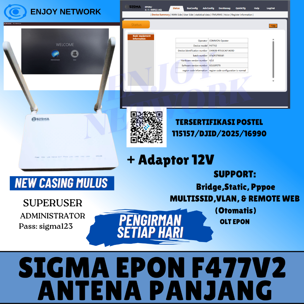 Jual NEW EPON F477 V2 ANTENA 5DB PANJANG | Shopee Indonesia