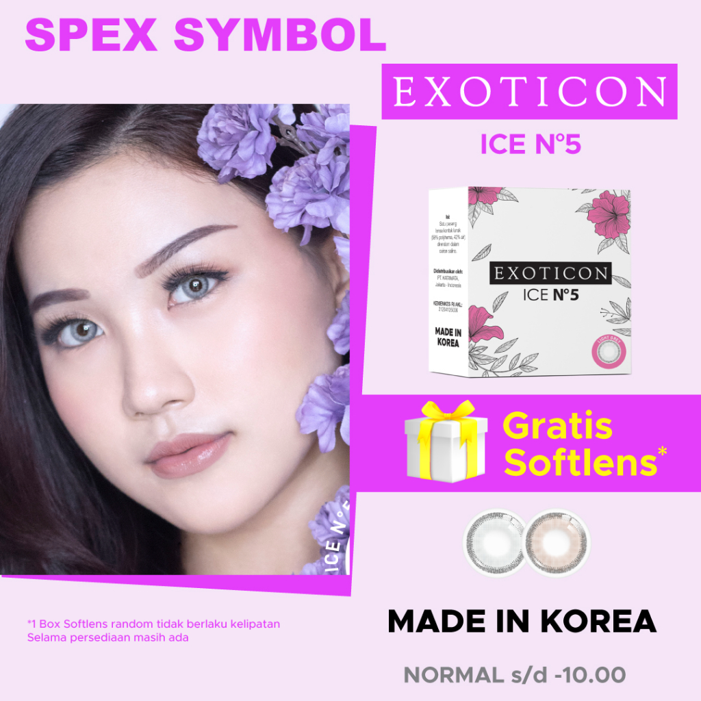 Jual Gratis Softlens | Spex Symbol Softlens ICE N5 Varian Light Grey ...
