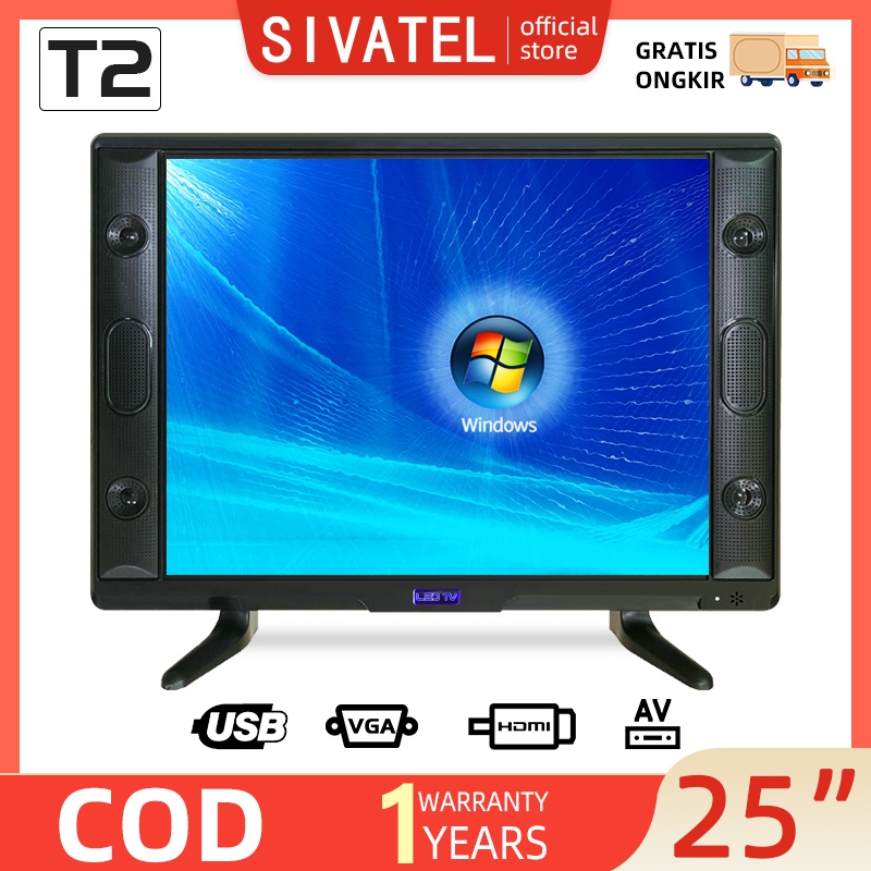 Jual Sivatel TV LED Digital 25 inch HD Ready Televisi Murah Promo-USB ...