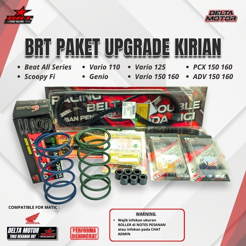 Jual PAKET UPGRADE KIRIAN CVT BRT VARIO 110 125 150 BEAT FI SCOOPY 2021 ...