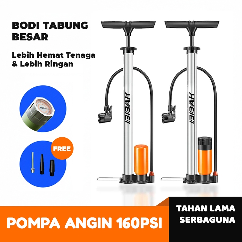 Jual Pompa Angin Tekanan Tinggi Tabung Besi Tahan Karat Pompa Sepeda ...