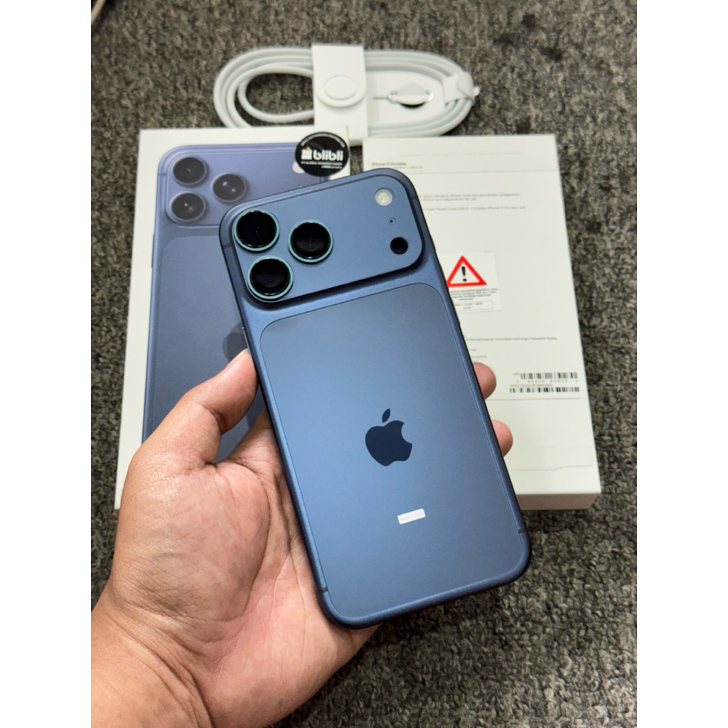 Jual iphone 17 pro max 256gb ibox second likenew fullset original ...