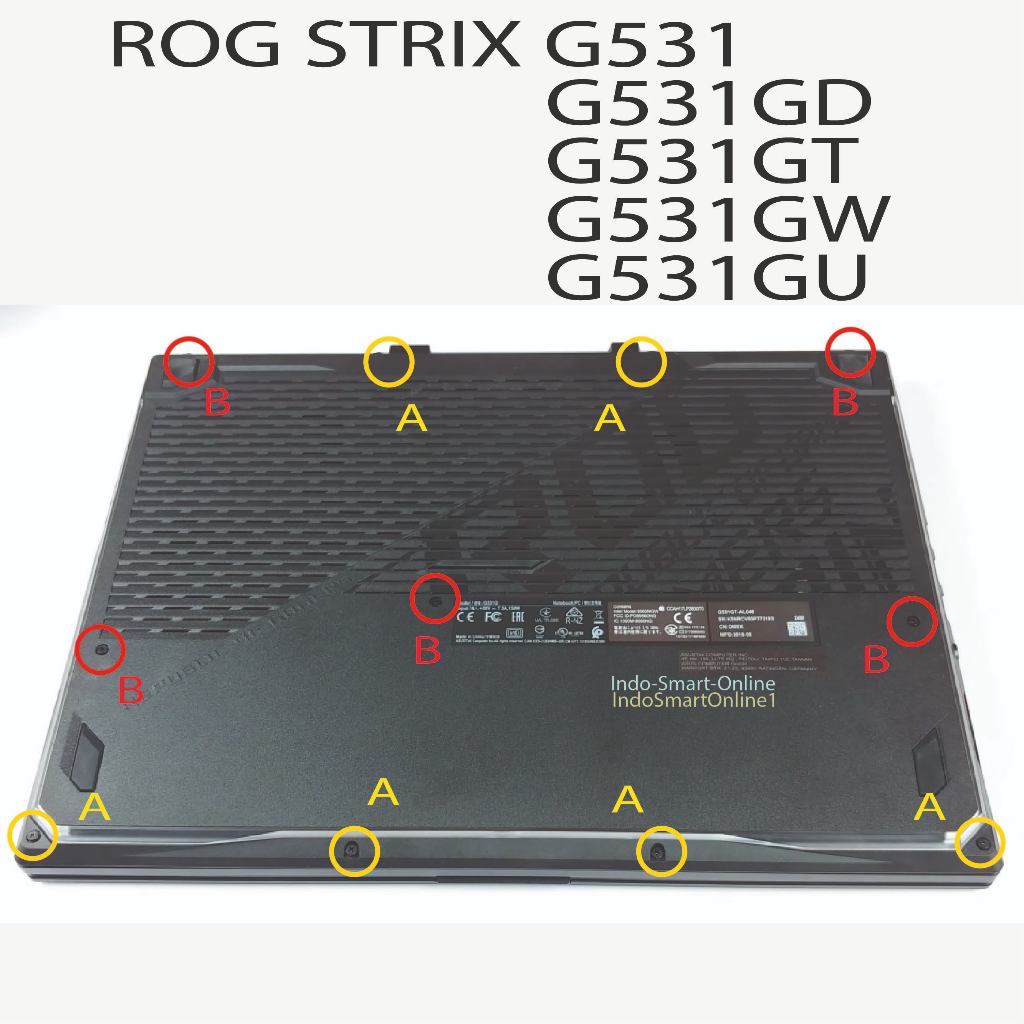 Jual [Baru] Baut casing Asus ROG STRIX G531 G531GU G531GW G531GT G531GD ...