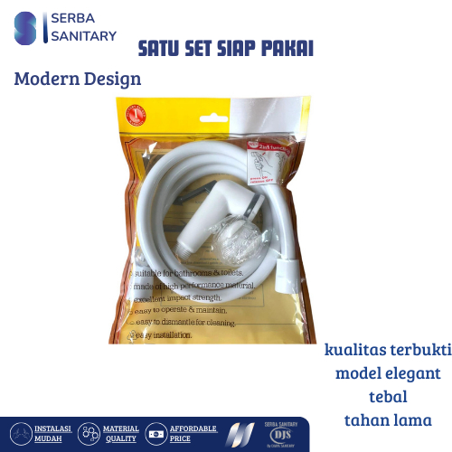 Jual JET WASSER / JET SHOWER TOILET / Toilet shower bidet putih ...