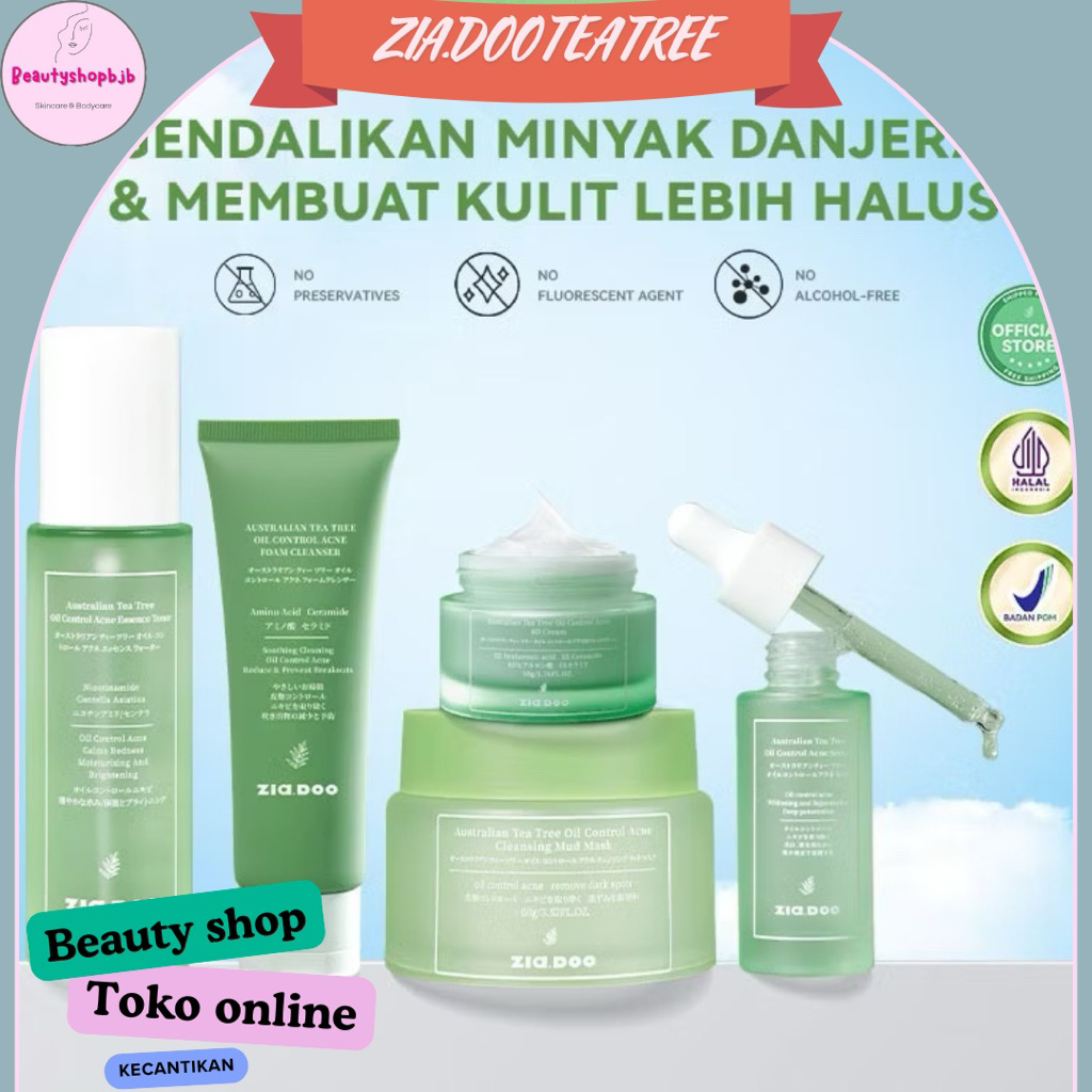 Jual *BEAUTY*ZIA.DOO TREE TEA mask lumpur Series All tipe | Shopee ...