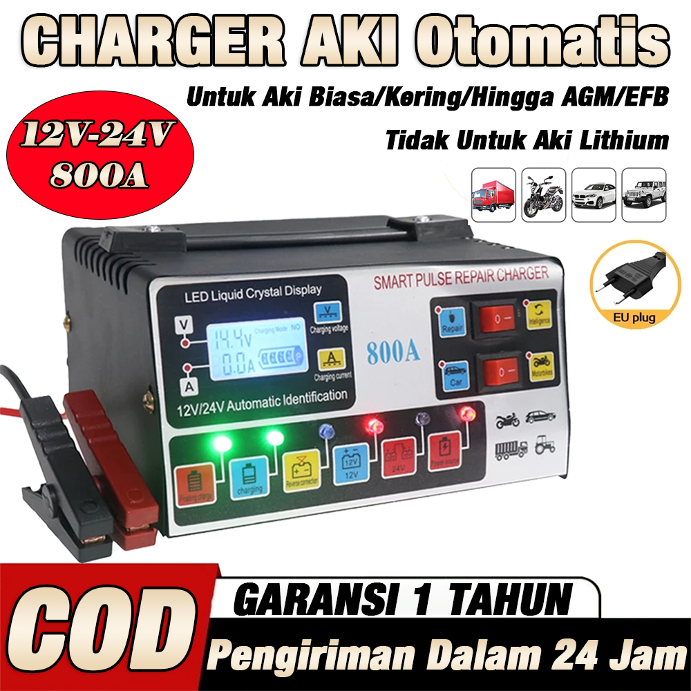 Jual Charger Aki Otomatis Smart Intelligent Auto Repair Mobil Pengisi ...