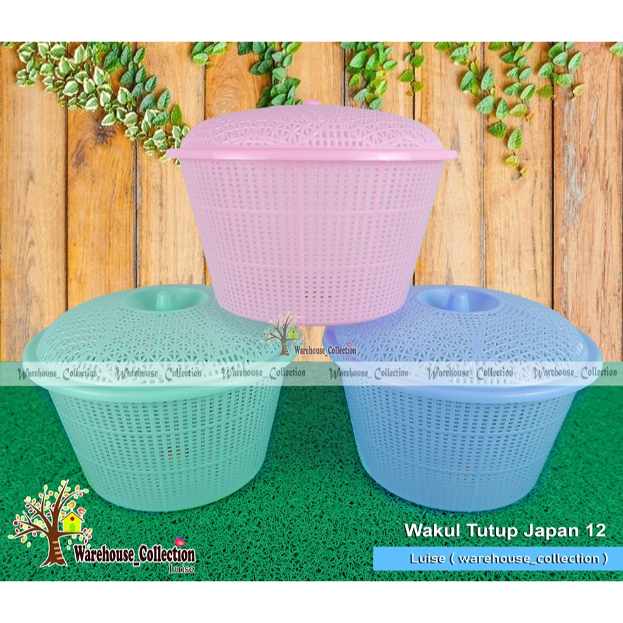 Jual (3-6 Pcs) Wakul Japan Tutup 12" ERIKO SAIGON/MONO/ Tempat Berkat ...