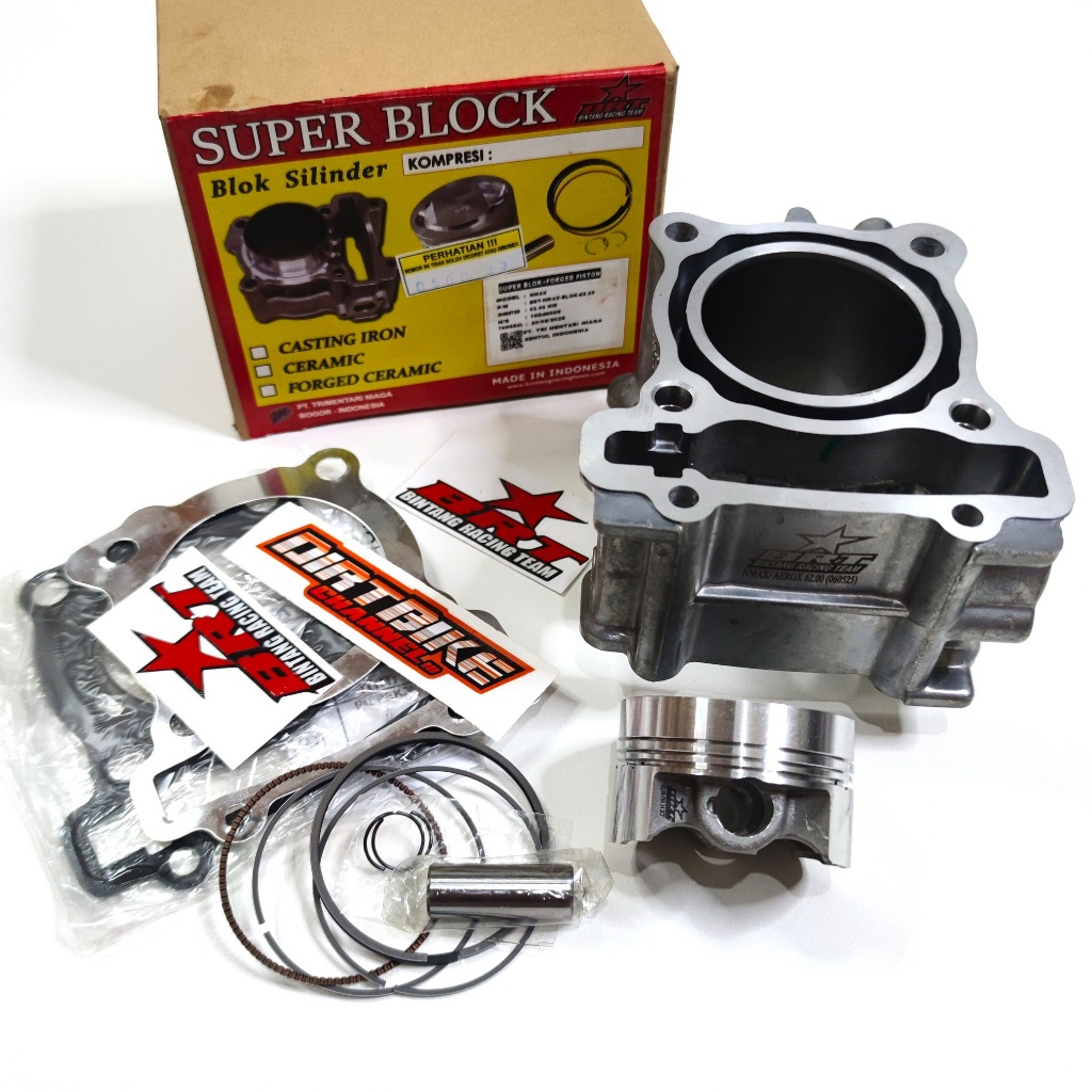 Jual Blok Cast Iron BRT Bore Up 62 62mm WR 155 NMAX AEROX LEXI VIXION R ...
