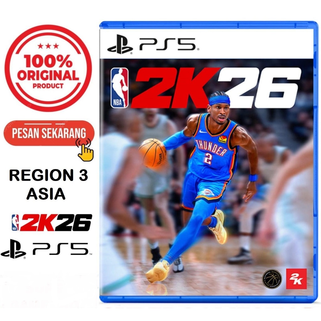 Jual PS5 Disk disc bundling nba2k26 NBA 2K26 game NBA26 NBA 2026 ...