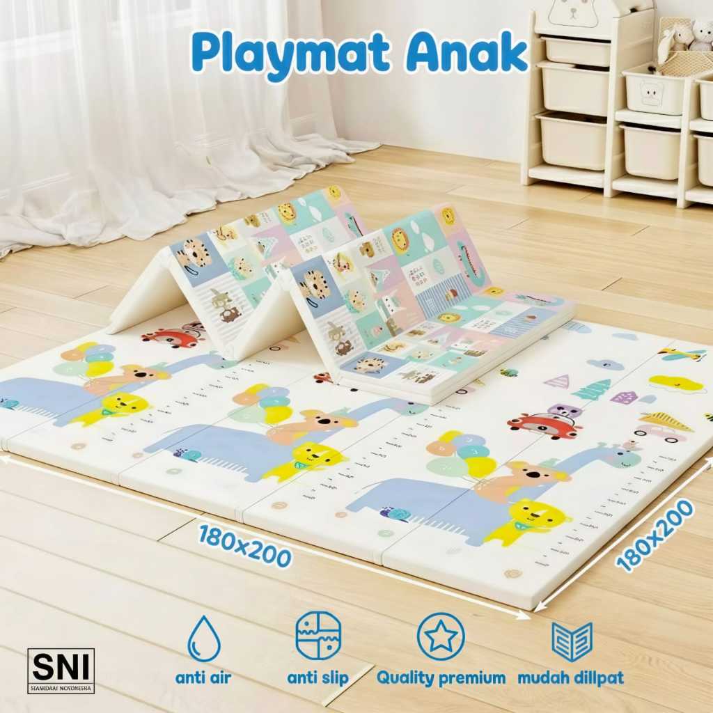 Jual YOULEBAO SNI A Playmat Bayi Karpet Lipat Playmate Matras Bayi ...