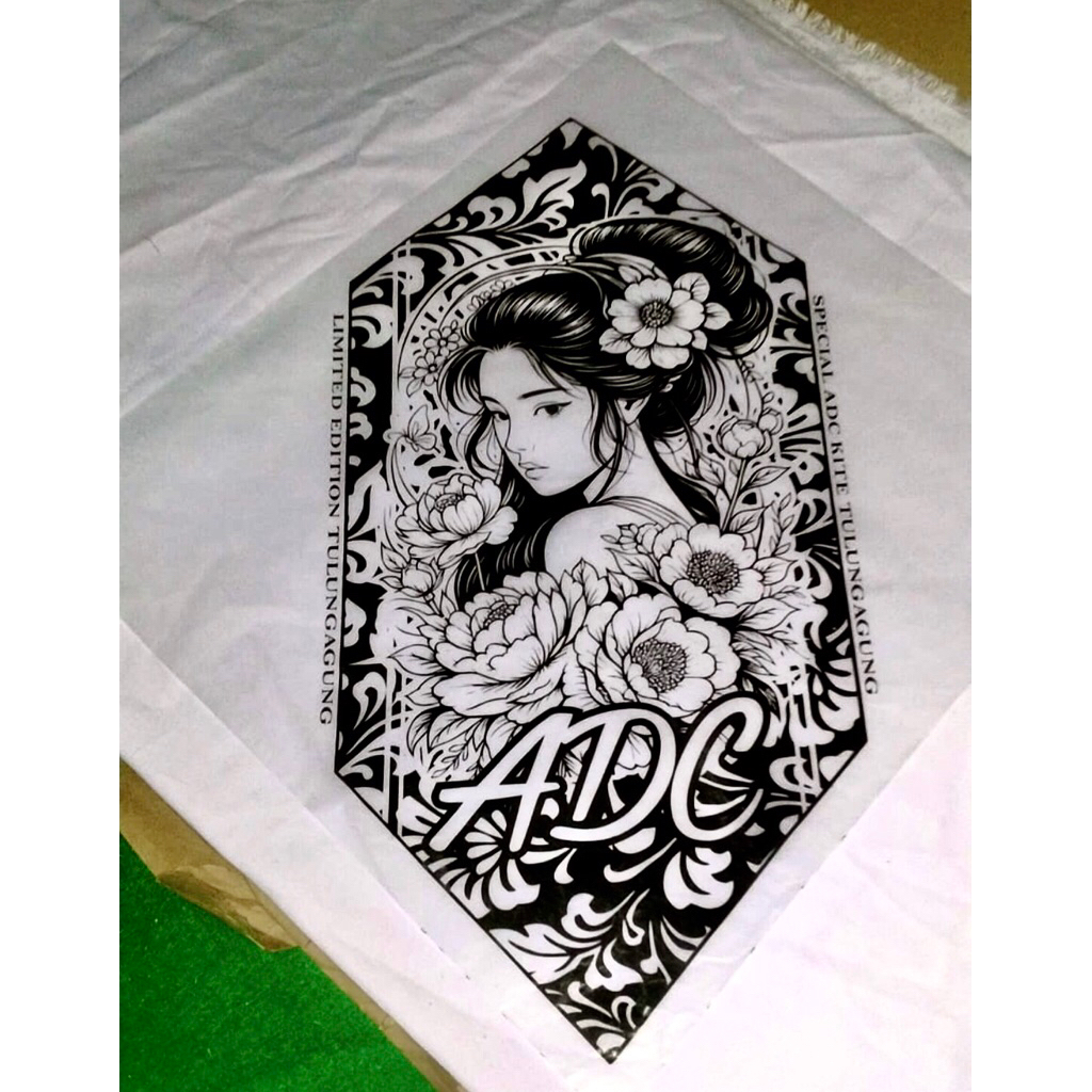 Jual 100 lembar kertas layangan sukhoi hitam putih ADC punya limited ...