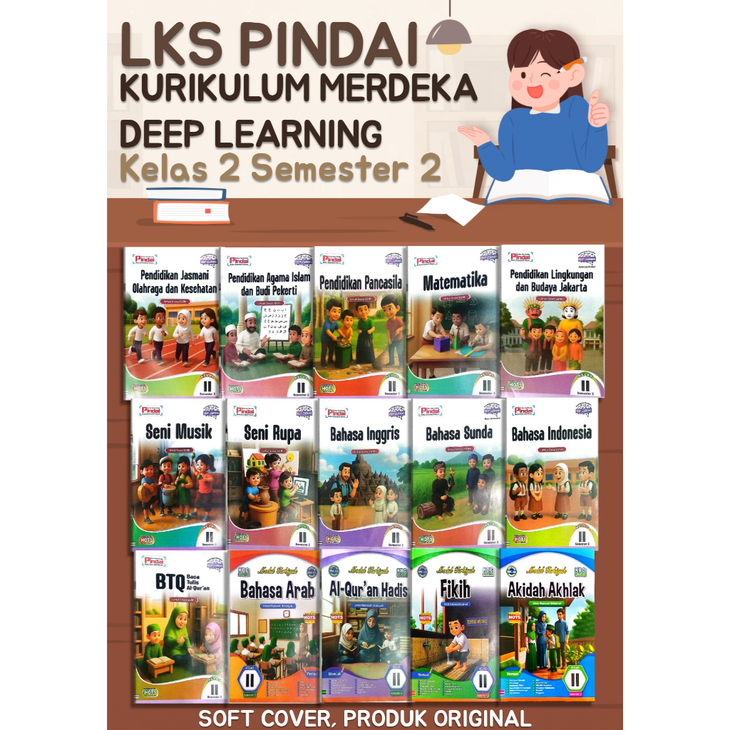 Jual LKS PINDAI KELAS 2 SEMESTER 2 KURIKULUM MERDEKA (DEEP LEARNING ...