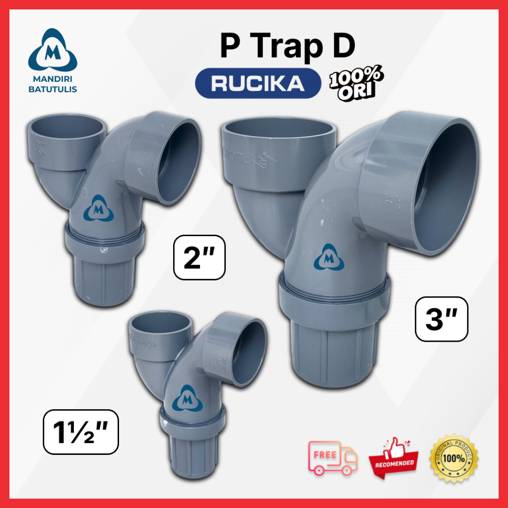 Jual P Trap D RUCIKA - Sambungan Pipa PVC Leher Angsa Anti Bau - Sifon ...