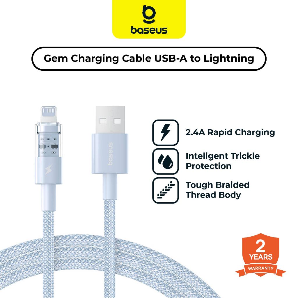 Jual [NEW PRODUCT] Baseus Kabel Data Gem Charging Cable USB-A to ...
