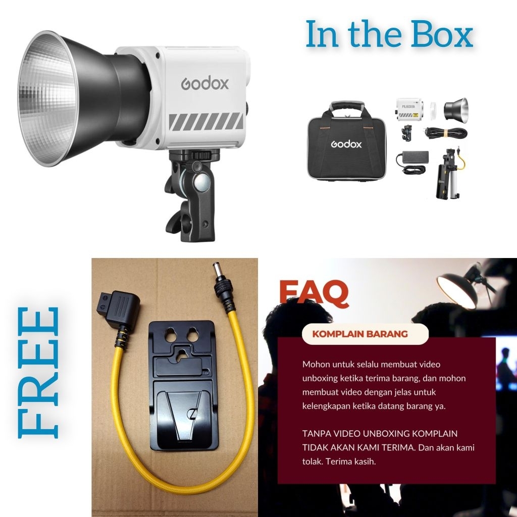 Jual Paket ML60iiBi + Kit AK-B01 (Free AK-B02) - Godox Led ML-60iiBi Bi ...