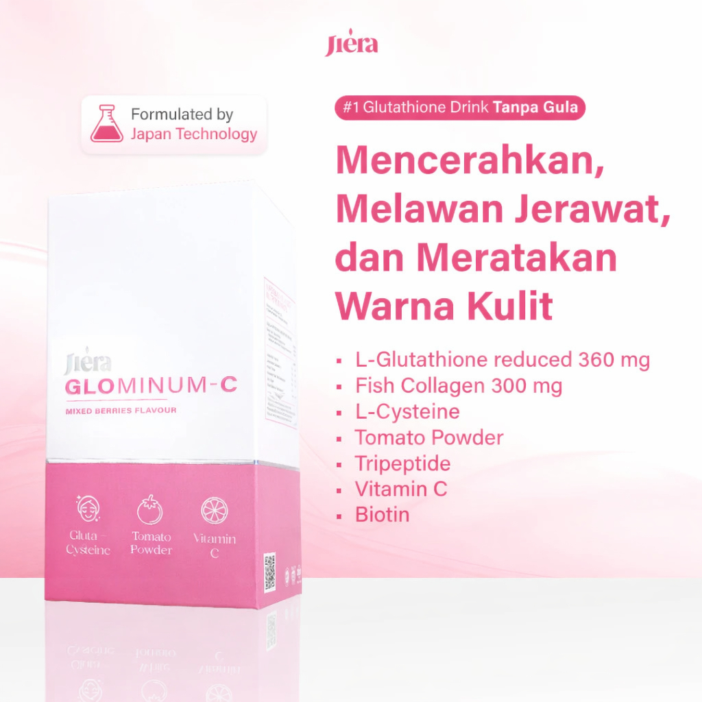 Jual JIERA Glominum-C Drink (1 BOX isi 10) | Minuman Glutathione ...