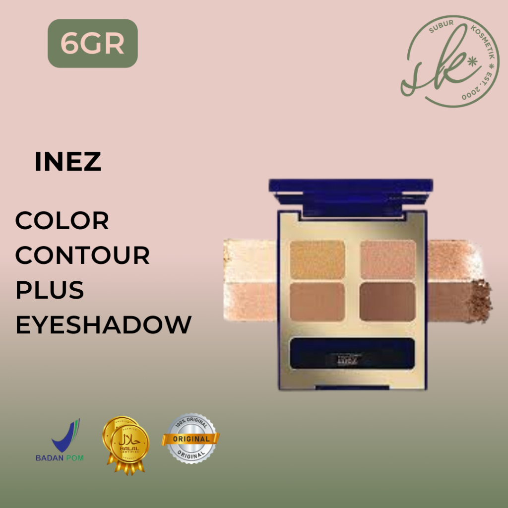 Jual Inez Color Contour Plus Eyeshadow Colletion 6gr | Shopee Indonesia