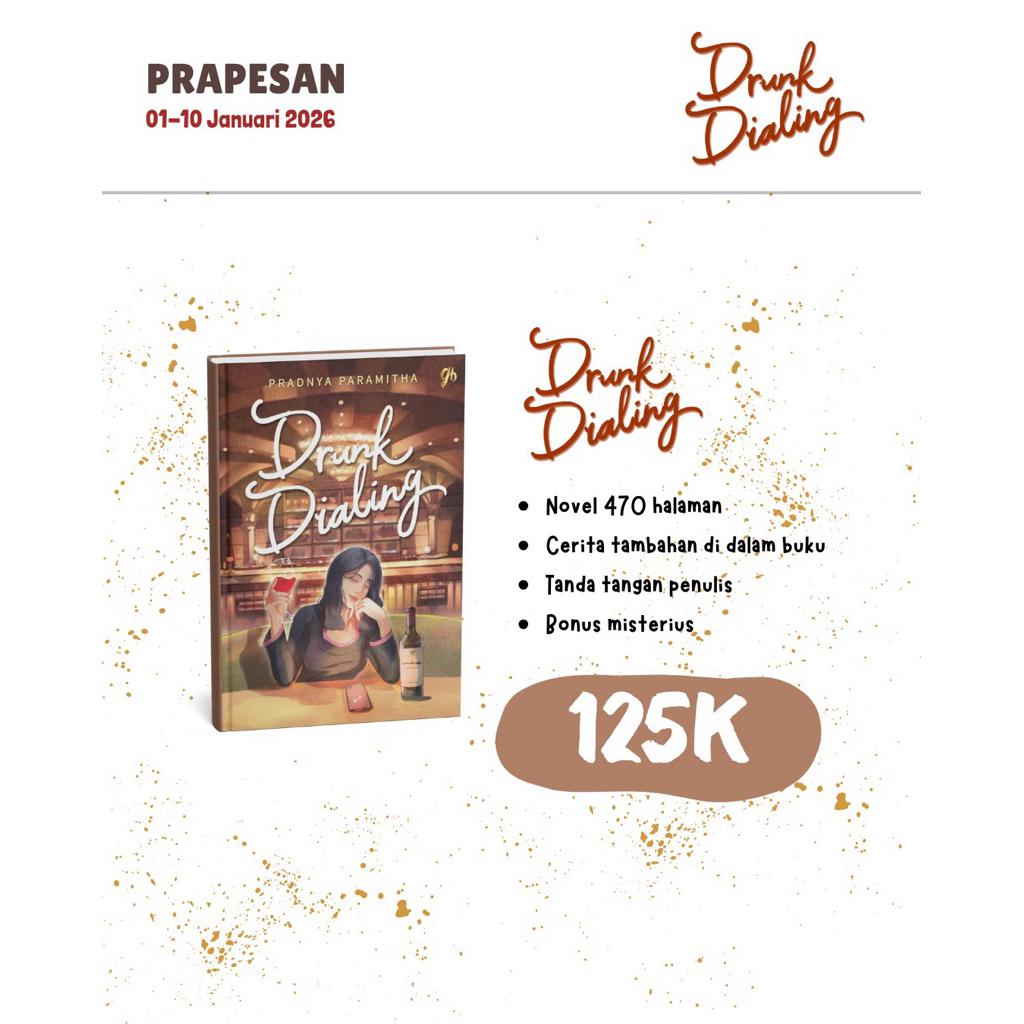 Jual ORIGINAL Novel Drunk Dialing - Pradnya Paramitha | Shopee Indonesia