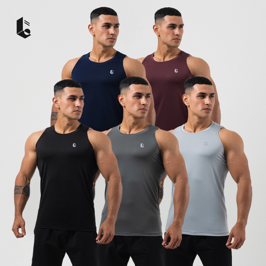 Jual Lockerwear Tank Top Running Lari Gym Olahraga Pria Kaos Singlet ...