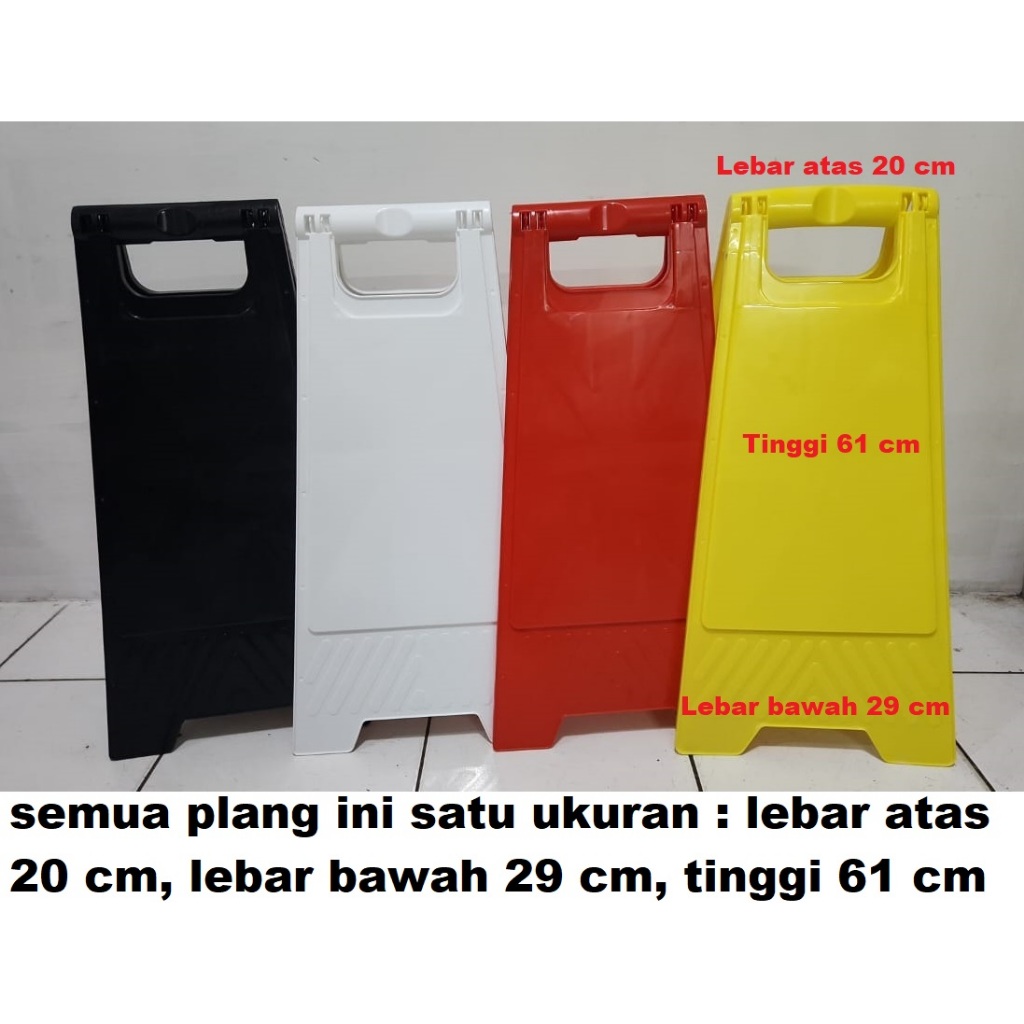 Jual Plang palang ukuran wet floor awas lantai basah licin polos warna ...