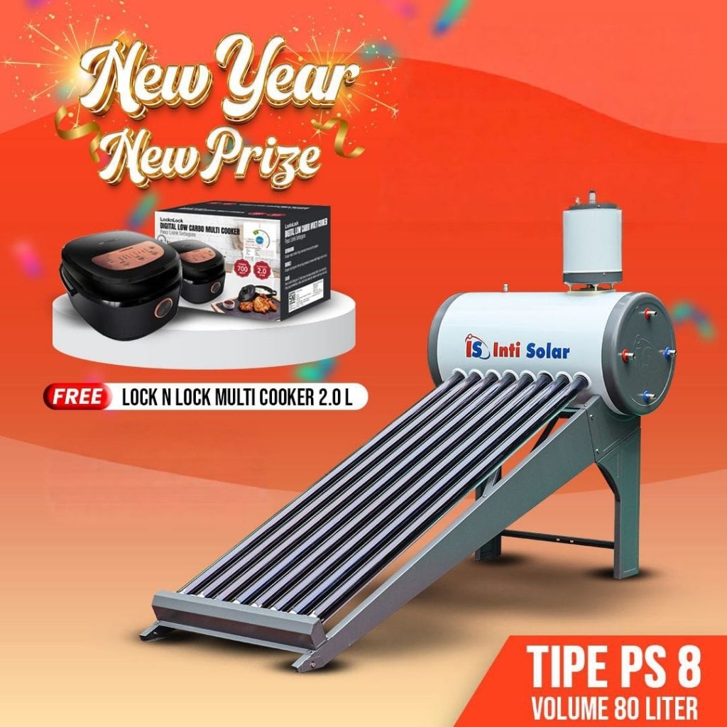 Jual Inti Solar Pemanas Air Tenaga Matahari Tipe PS 8 Volume 80 Liter ...