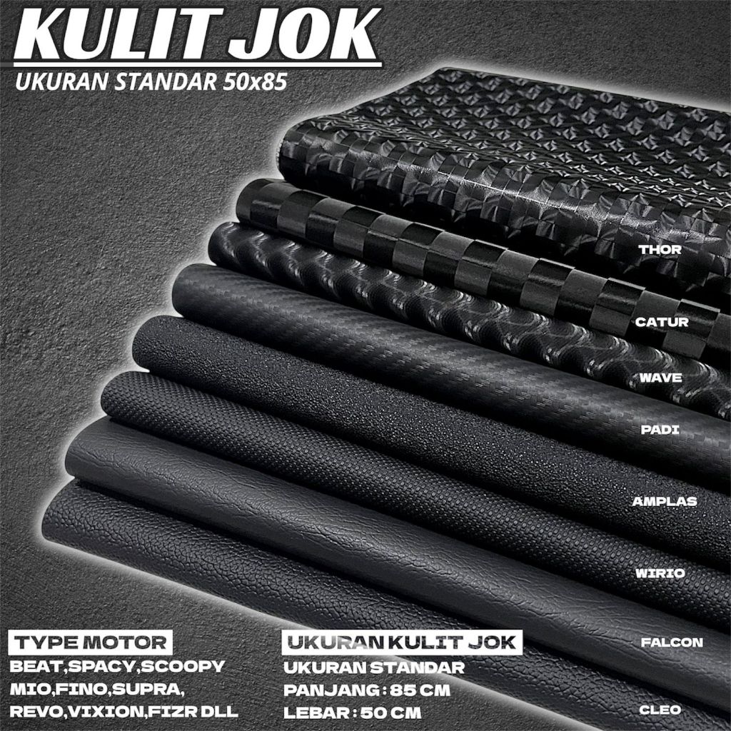 Jual Kulit Jok Standar Polos Model Motif Terbaru Universal Semua Motor ...