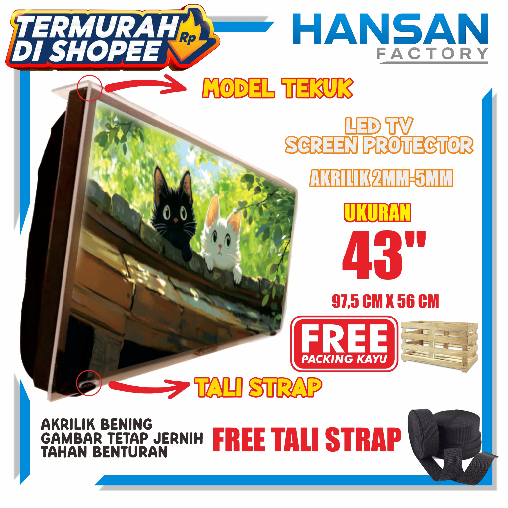 Jual 43" Promo Pelindung Laptop Screen Protector anti gores kacamata ...