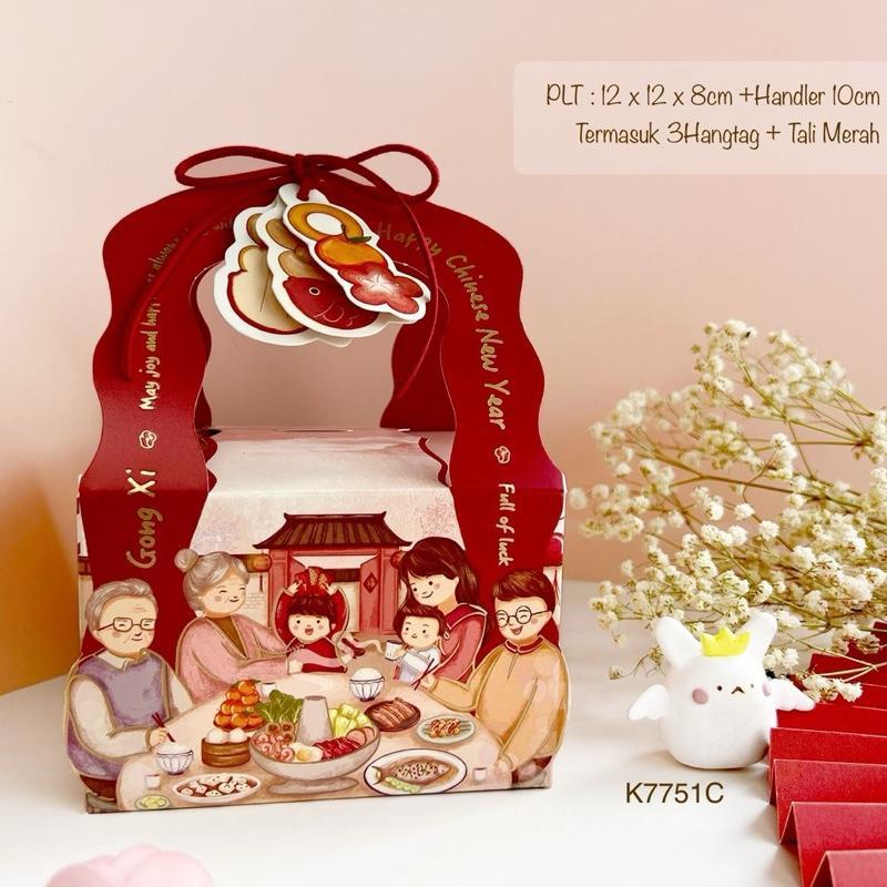Jual Kotak Imlek K7751 dus Sincia 1/4 loyang / Box Kecil Barongsai| K77 ...