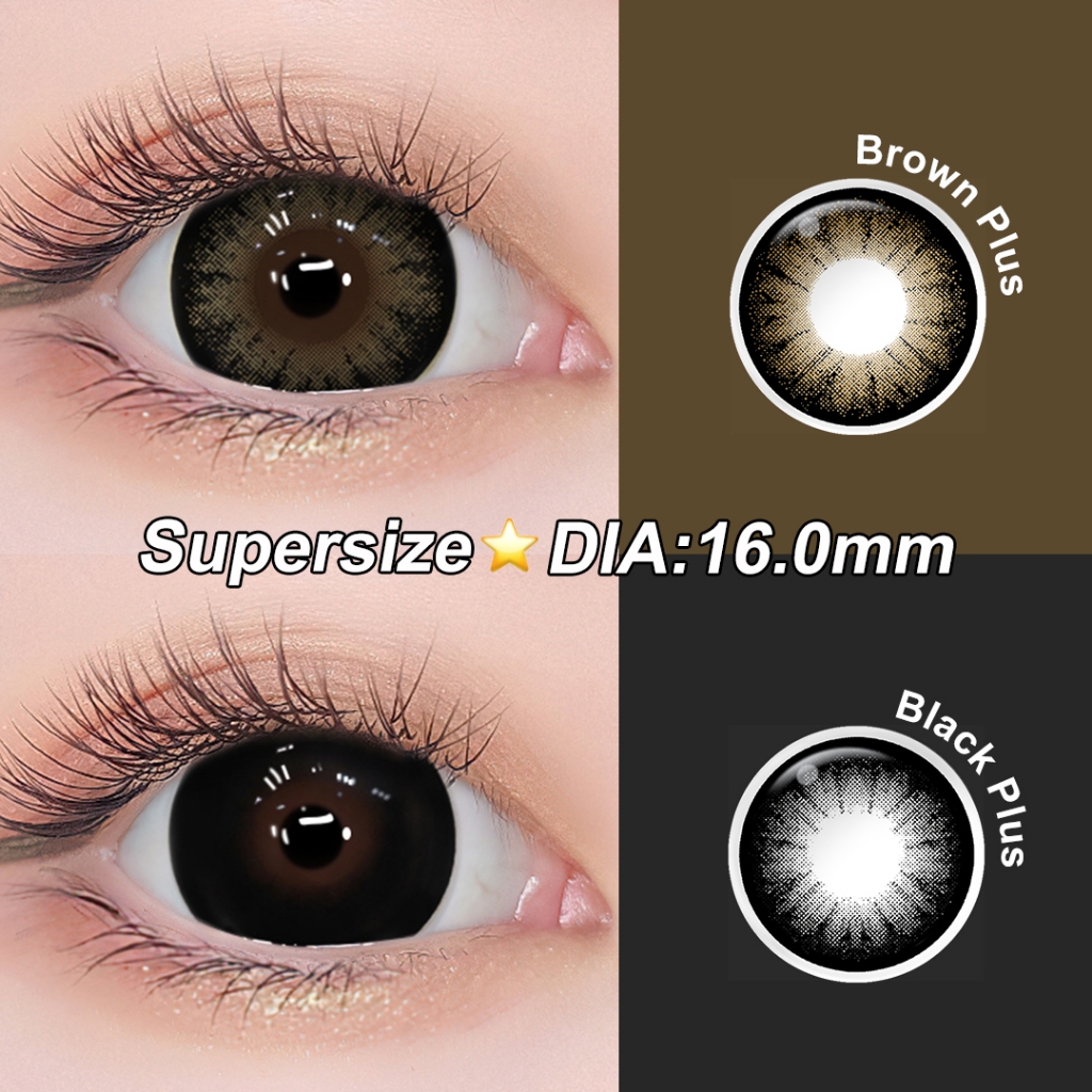 Jual Magister Softlens 16mm Big Eyes Soflen Hitam Coklat Soflens Normal ...