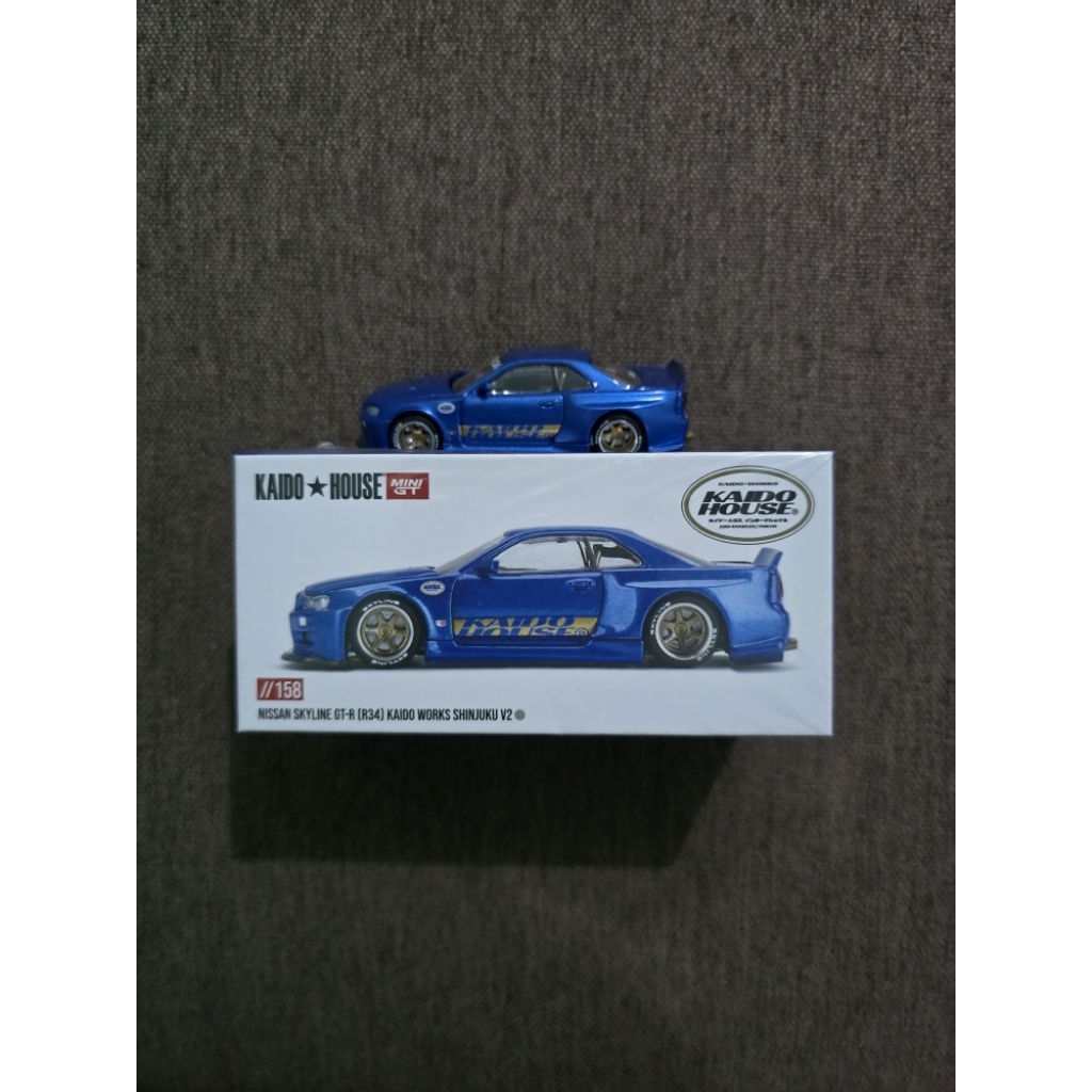 Jual MiniGT Kaido Nissan Skyline R34 Shinjuku V2 Biru Blue #158 ...