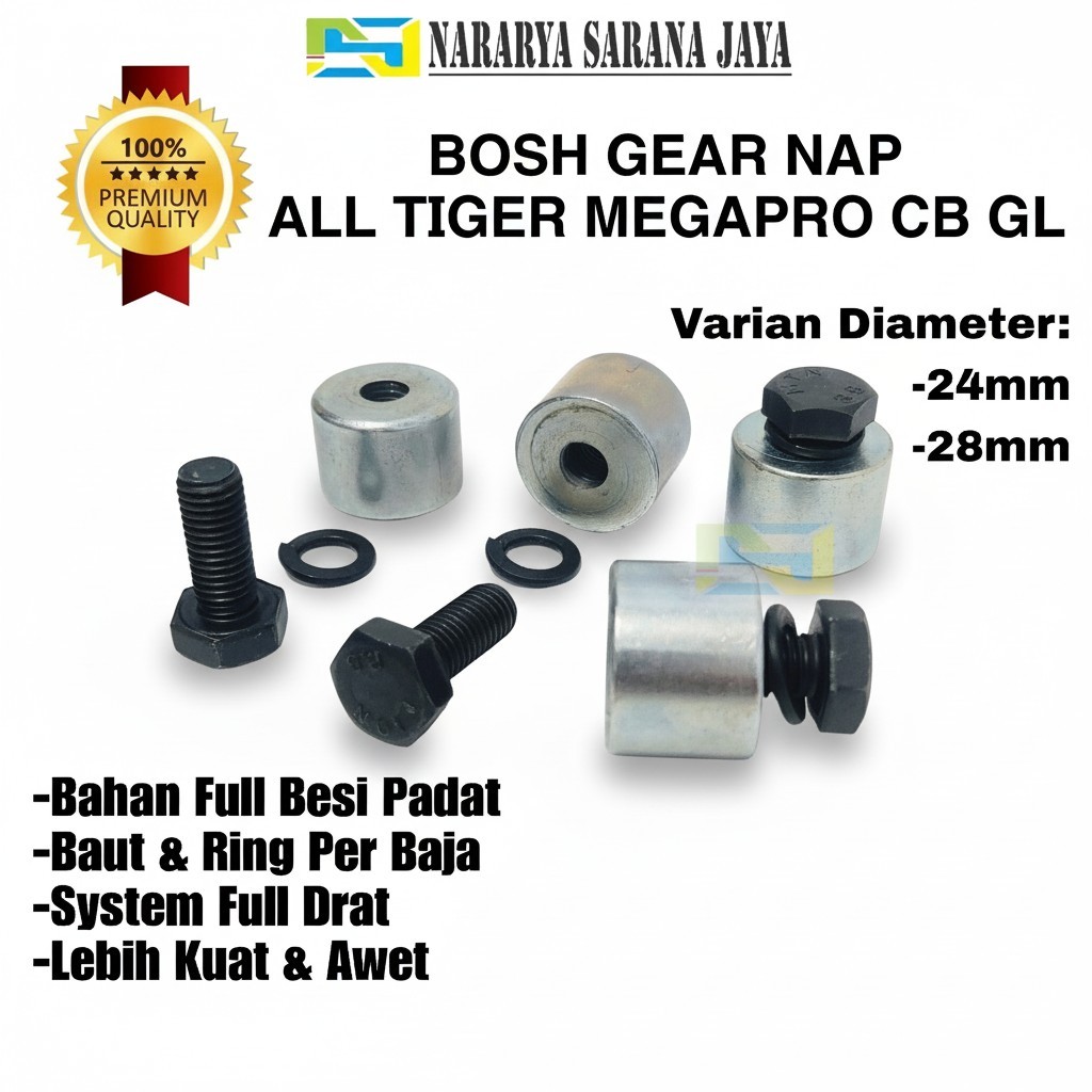 Jual Bosh Nap Gear Tromol Belakang Tiger Revo Megapro Primus Lama Cb Gl ...