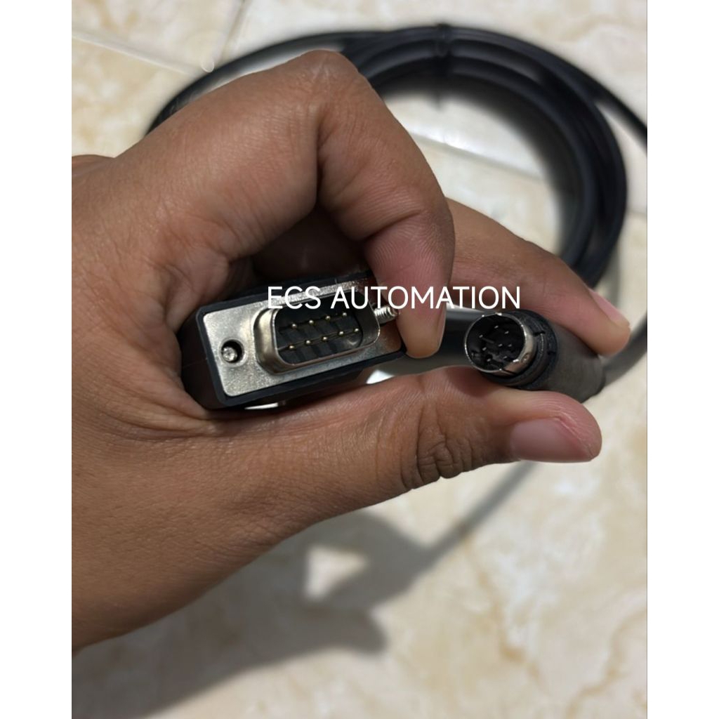 Jual kabel PLC MISUBISHI FX series to HMI GOT series / mini din 8 pin ...