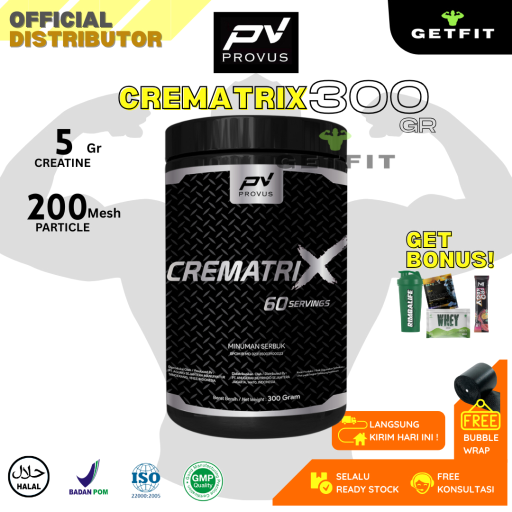 Jual Provus Creatine Matrix 300 gram 60 serving Creatin Monohydrate ...