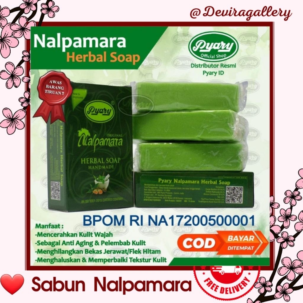 Jual (BPOM & ORIGINAL) Sabun Arab Pyary Nalpamara / Pyary Turmeric ...