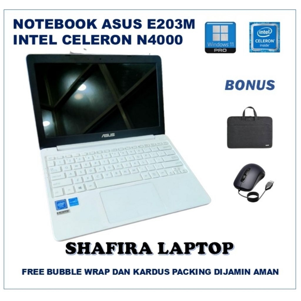 Jual LAPTOP ASUS E203M LAPTOP SLIM LATOP SERI BARU LAPTOP PEKERJA ...