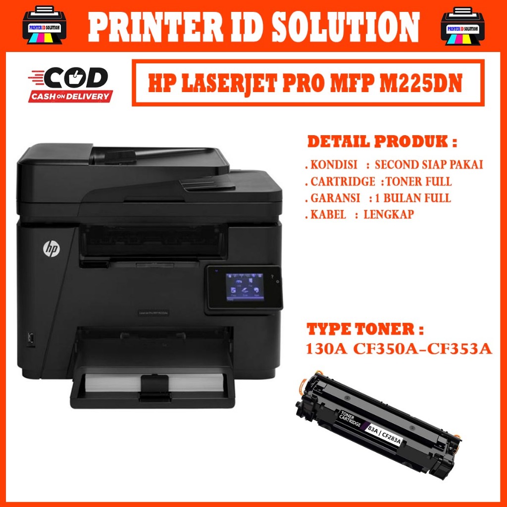 Jual Printer HP LaserJet Pro MFP M225dn Multifungsi | Shopee Indonesia