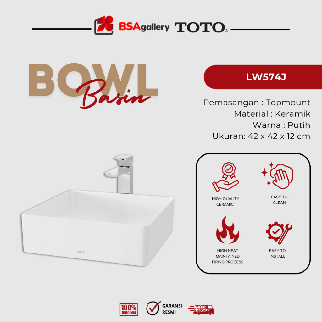 Jual BSA Gallery WASTAFEL TOTO LW574J BODY ONLY / LW 574 J / WASHTAFEL ...