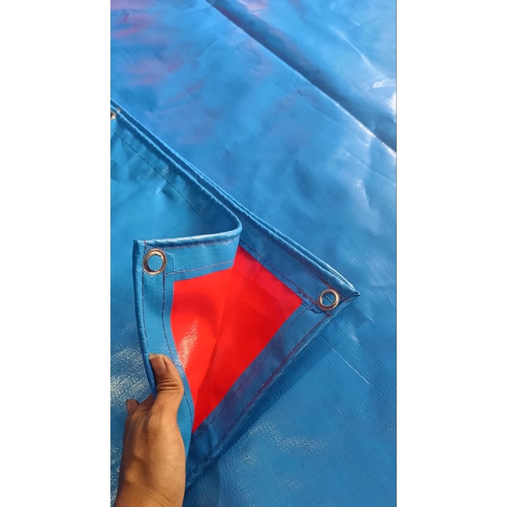 Jual terpal plastik asli a'5 UK 3×4 terpal atap /tenda / warung/ alas ...