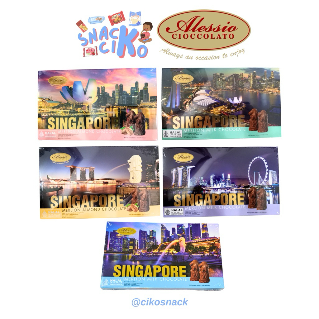 Jual [READY] Alessio Merlion Coklat Premium Box 125gr | Shopee Indonesia