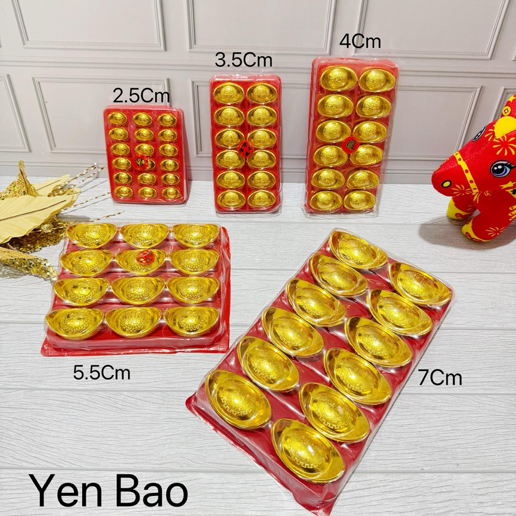 Jual Hiasan Uang Yenbao Yen Pao Emas Yuan Bao IMLEK SINCIA | Shopee ...
