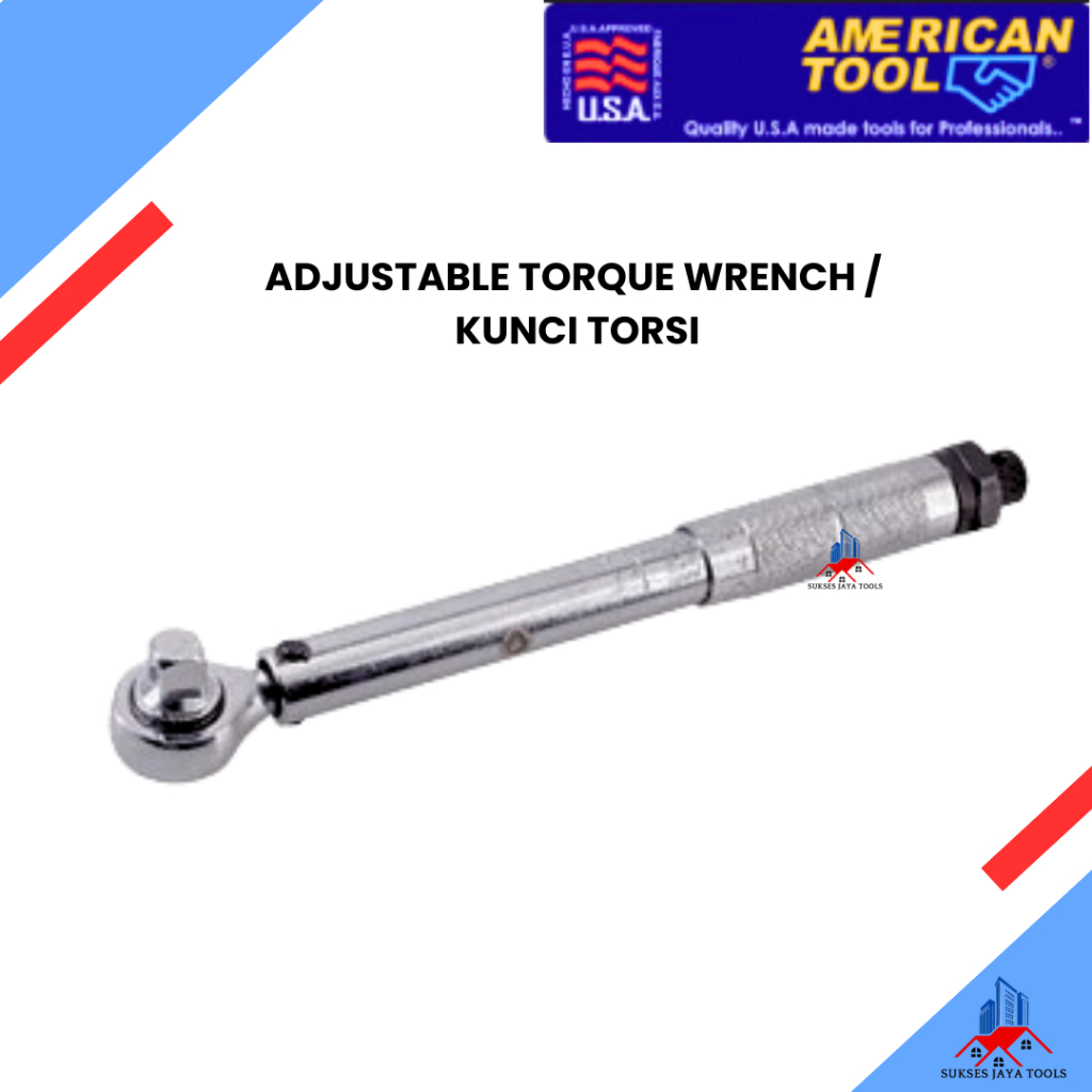 Jual AMERICAN TOOL KUNCI MOMEN TORSI 1/2 INCH / ADJUSTABLE TORQUE ...