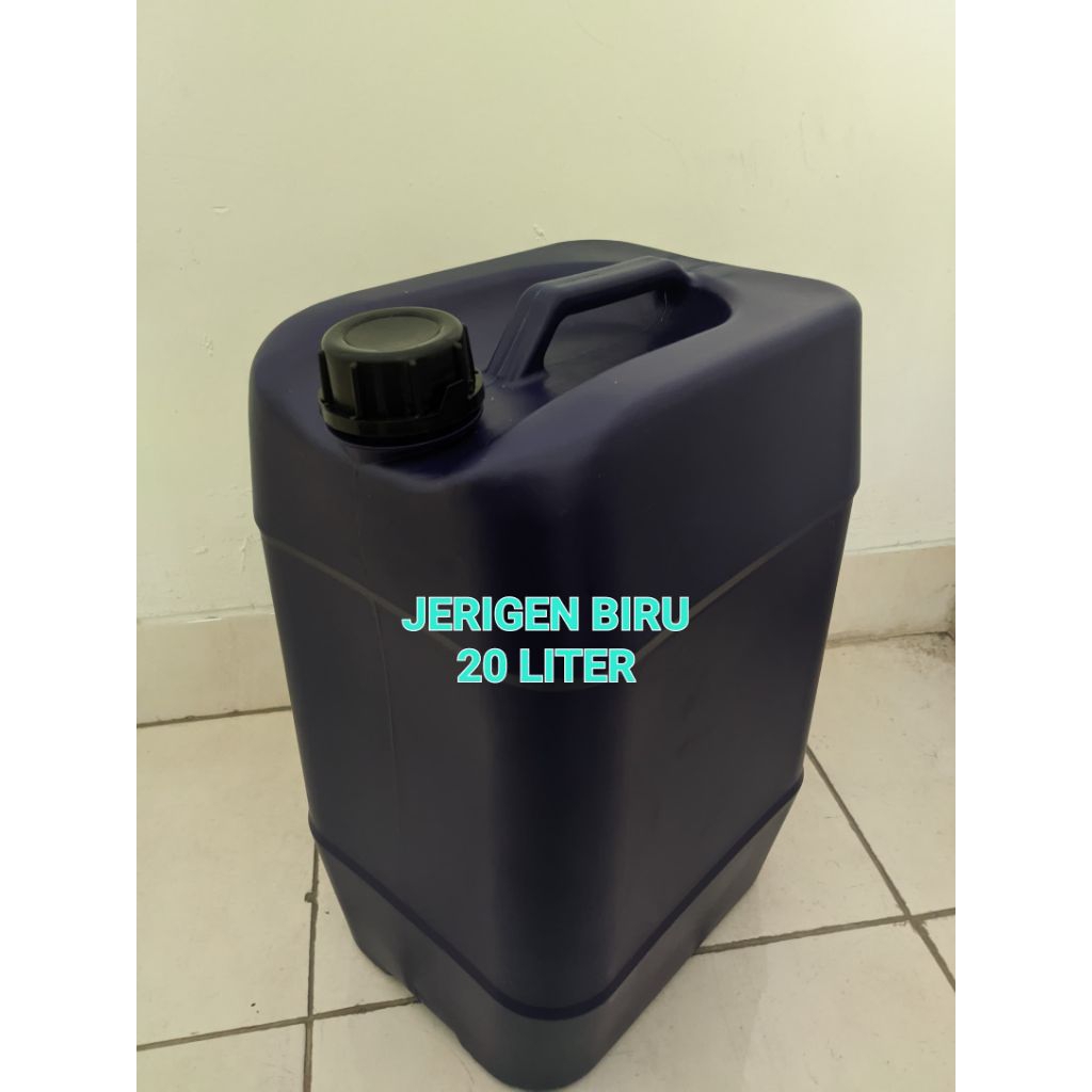 Jual Jerigen Biru 20 liter Baru - Tutup Segel | Shopee Indonesia
