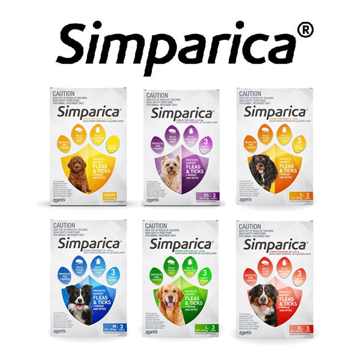 Jual SIMPARICA Obat Kutu Anjing Dan Demodex Tablet Kunyah | Shopee ...