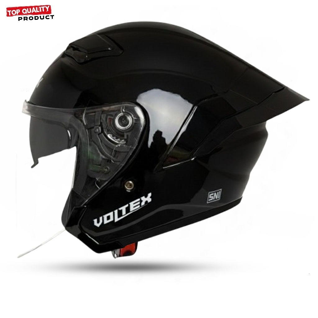 Jual Helm MLA Voltex / Hitam Glosy Double Visor Smoke Spoiler / Helm ...